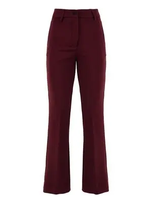 ATTIC AND BARN Wide Leg Trousers - Prune