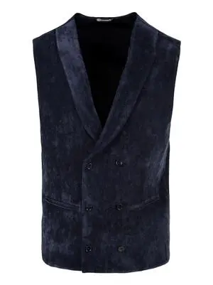 DANIELE ALESSANDRINI Shawl Lapel Double Breasted Vest