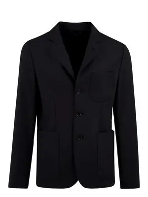 Aspesi Single Breasted Blazer - Blue