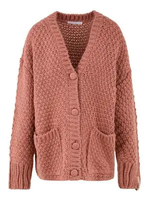 MAR DE MARGARITAS Heavy Knit Cardigan - Pink
