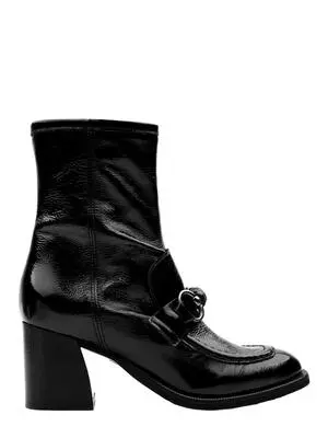 Zoe Ankle Boots - Naplak Nero