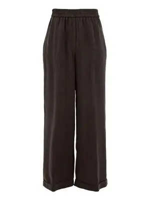 Beatrice B Wide Leg Trousers - Cocoa