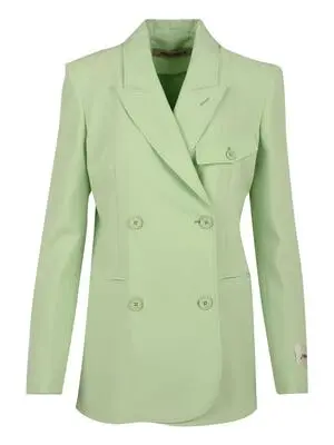 HINNOMINATE Tailored Double Breasted Jacket - Verde Acqua