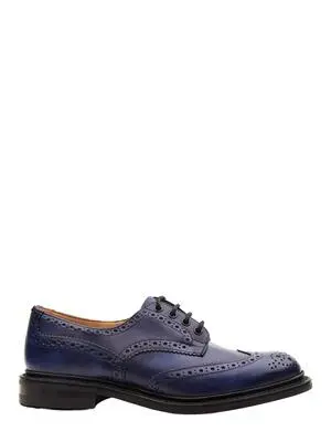 TRICKER'S Wing Tip Derby Shoes - Blue