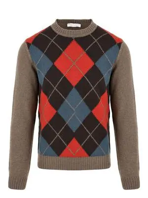 FILIPPO DE LAURENTIIS Sweater 111 Rombi Rosso