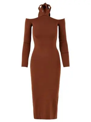 AKEP Midi Length Dress - Ruggine