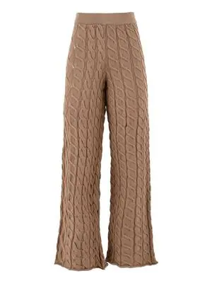 AKEP Wide Leg Trousers - Camel