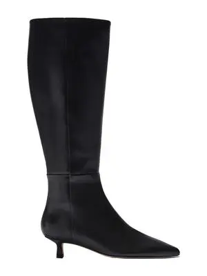 AEYDĒ Sabrina Leather Knee Boots