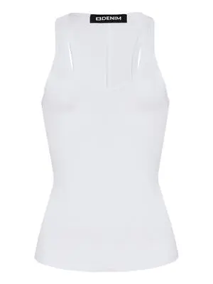 EB DENIM Lucy Modal Racerback Tank - White
