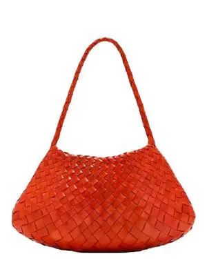Dragon Diffusion Rosanna Woven-leather Shoulder Bag - Orange