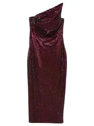 Roland Mouret Sequin One-shoulder Midi Dress - Red