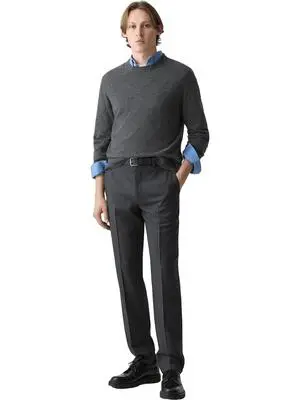 Theory Standard Sartorial Wool Pant Charcoal