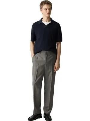 Theory Standard Sartorial Wool Pant - Light Morel Melange