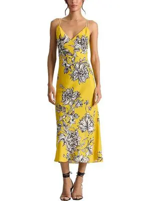 Alice + Olivia Kiro Midi Dress - Blooming Wild Indigo