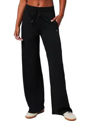 FABLETICS Cloud Jersey Wide Leg Pant - Black