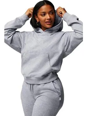 FABLETICS Relaxed Fit Terry Hoodie - Classic Grey Heather