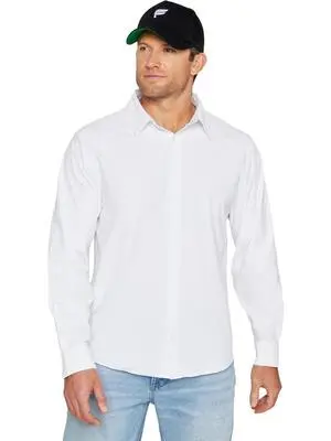 FABLETICS The Don Long Sleeve Button Up - Classic White