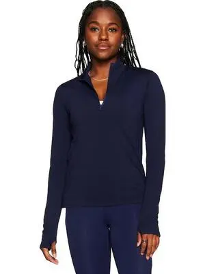 FABLETICS Feather Tech+ Half-zip Top - Deep Navy