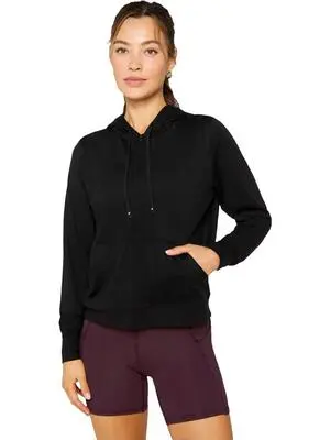 FABLETICS Cloud Jersey Full Zip Hoodie - Black