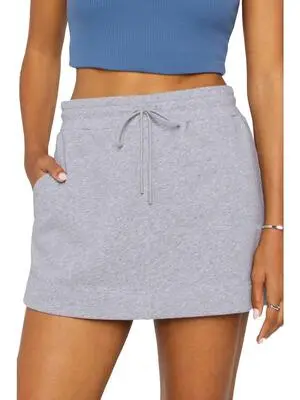 FABLETICS Year Round Terry Mini Skirt - Classic Grey Heather