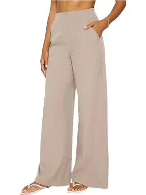 FABLETICS Downtown Wide Leg Pant Brutalist Khaki