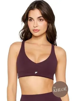 FABLETICS Pureluxe Longline Low Impact Bra - Oxblood