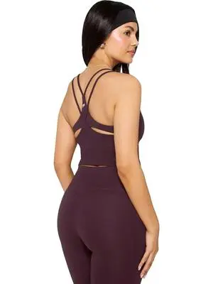FABLETICS Principal Built-in Bra Tank - Oxblood