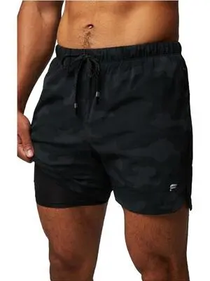 FABLETICS The 5" One Short - Black Tactical Camo