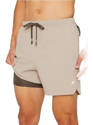 FABLETICS The 5" One Short - Brutalist Khaki/taupe Slate