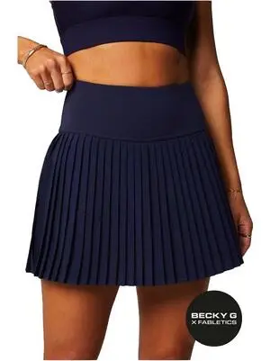 FABLETICS Pleated Mini Skirt - Deep Navy