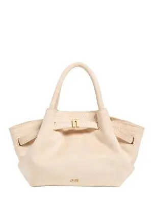 Jw Pei Hana Mini Faux Suede Tote Bag - Off White