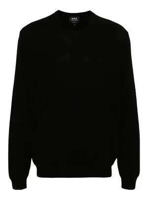 A.p.c. Matt Logo Pullover Black