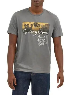 Wrangler Counting Crows Graphic T-shirt - Pewter
