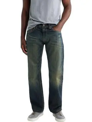LEVEL 7 Relaxed Straight-leg Jeans - Rustic