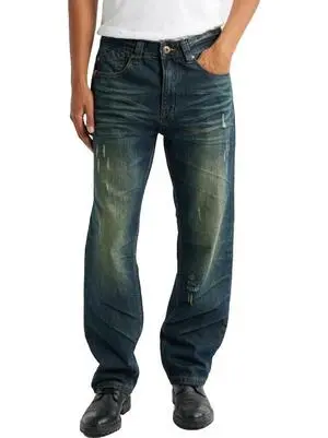 LEVEL 7 Relaxed Straight-leg Jeans - Scary