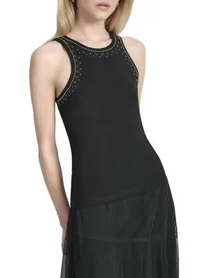 DKNY Studded Sleeveless Top