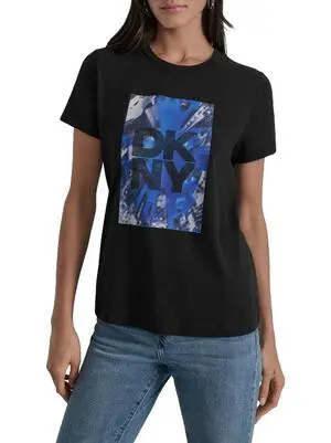 Dkny Skyscraper Graphic T-Shirt Black