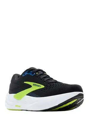 Brooks Ghost Max 3 Running Shoe - Black/navy/acid Lime