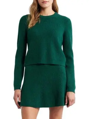 French Connection Vhari Rib Knit Top - 30-evergreen
