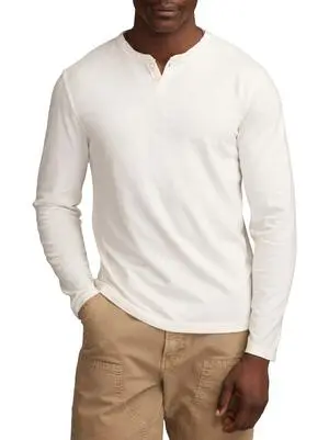 Lucky Brand Venice Burnout Henley - Marshmallow