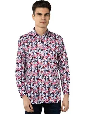 LUCHIANO VISCONTI Color Swirls Shirt - Multi