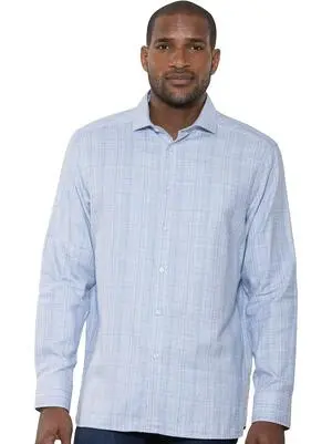 LUCHIANO VISCONTI Tri Color Basket Weave Shirt - White
