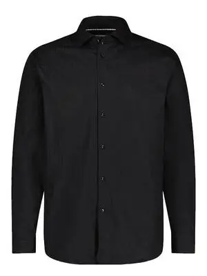 LUCHIANO VISCONTI Alligator Jacquard Shirt - Black