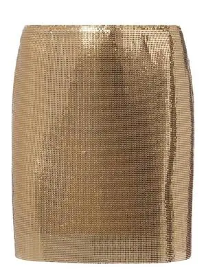 Versace Metallic Mesh Miniskirt - Gold