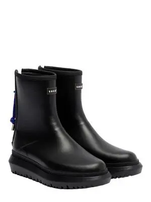 Sacai Logo Ankle Boots - Black