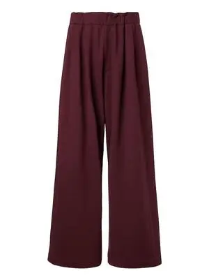 Dries Van Noten Cotton Jersey Sweatpants - Burgundy