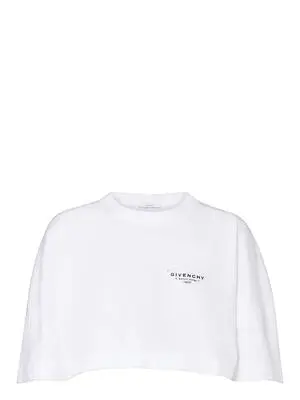 Givenchy Cropped Logo Cotton T-shirt - White