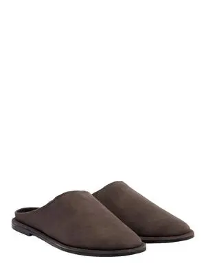 A.emery Spencer Suede Mules - Brown