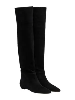 GIANVITO ROSSI Leather Over-the-knee Boots - Black