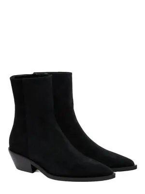 A.emery Hudson Suede Ankle Boots - Black
